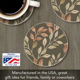 Thirstystone "Watercolor Leaves" Single Absorbent Stone Coaster ...