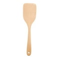 COMPUKAS Wood Birch Spatula Tools Cooking Flat Spatula Light Brown 1Pcs ...