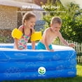 Inflatable Pool for Kids and Adults, 120"x68"22" Oversized Thickened ...