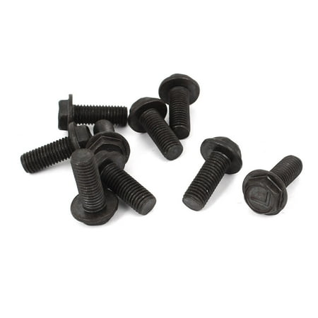 9 Pcs Black Metallic 7mm Dia Reverse Thread Screws for Cutting Machine ...