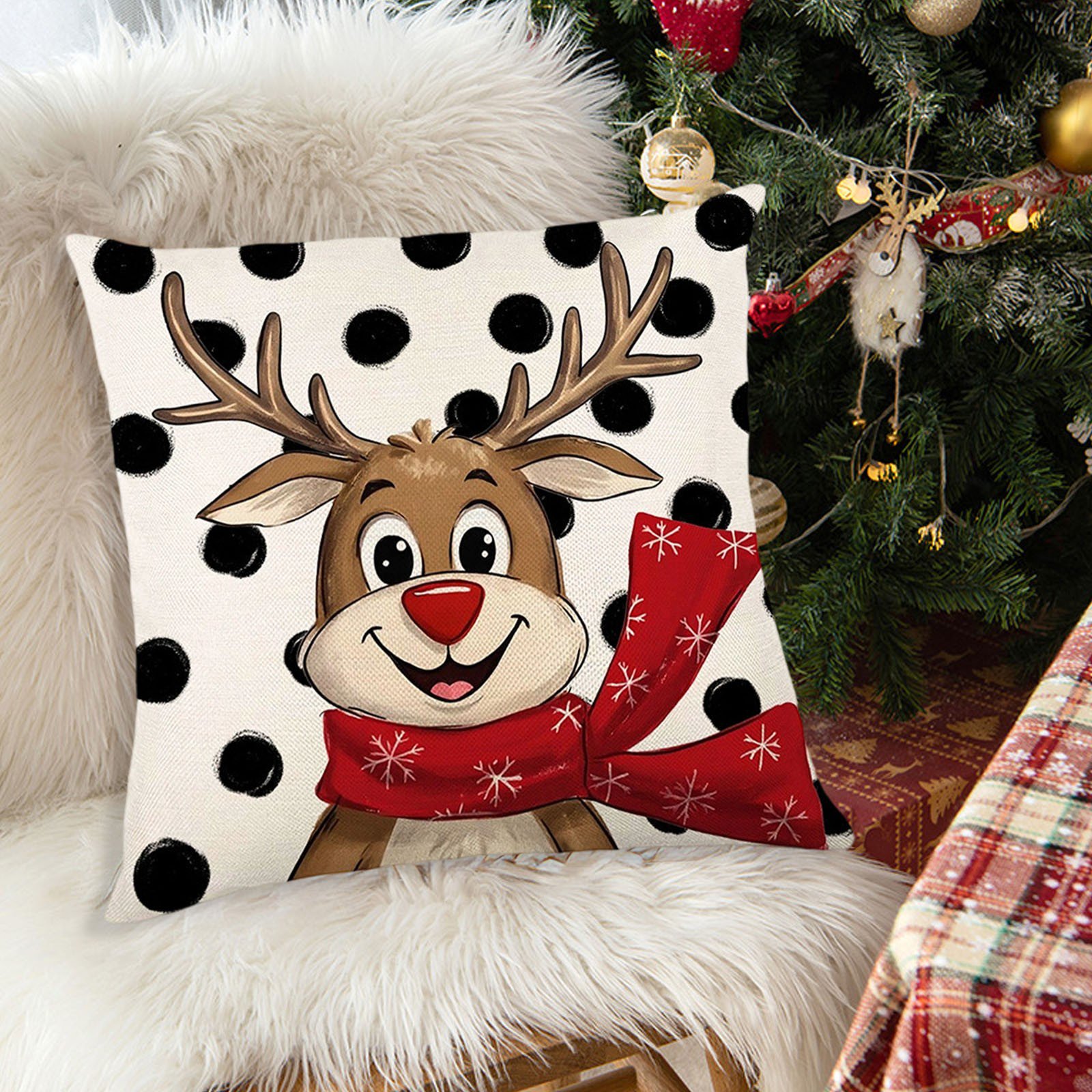 Click here for Amzcrzy Polyester Pillows Cover Christmas Decorati... prices