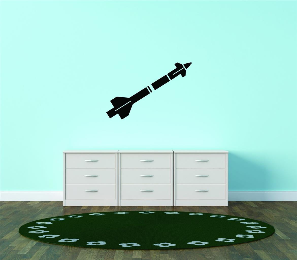 Design With Vinyl Artwork Rocket Solo Wall Decal for Boys - Military ...