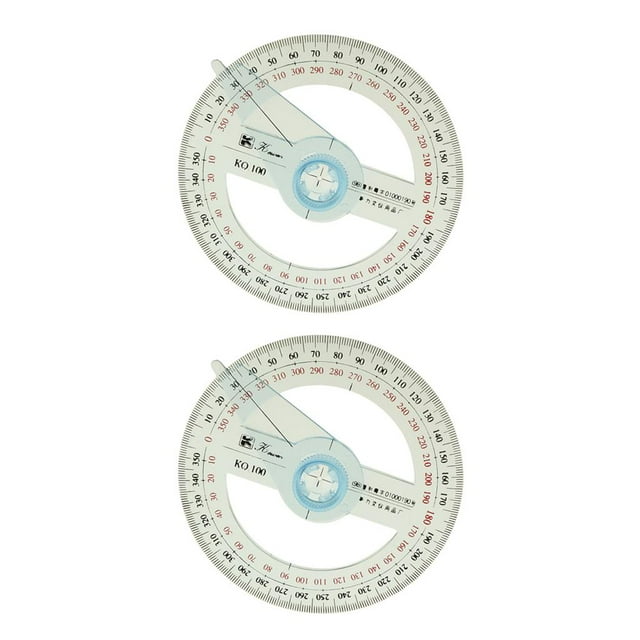 2Pcs 360 Protractor 360 Degree Protractor Protractors Large Protractor ...