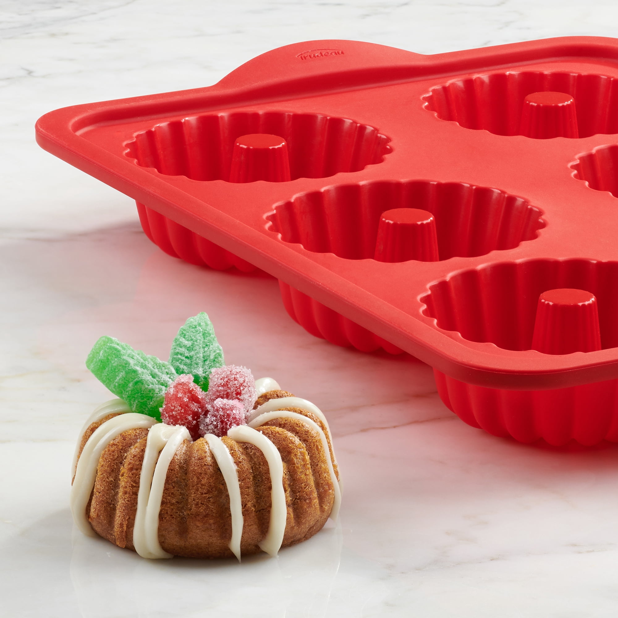 Trudeau Silicone Mini Bundt Pans 2 Pack Walmart Walmart