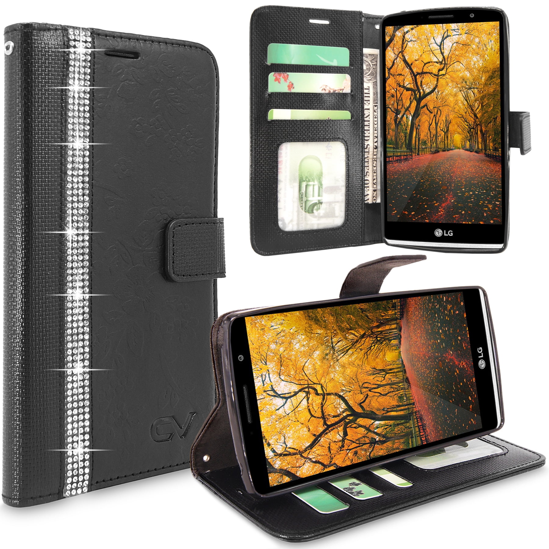 LG G Stylo Case, LS770 Case, Cellularvilla [Stand Feature] Flower ...