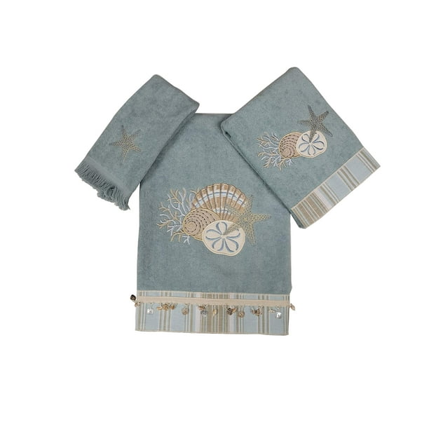 Avanti Linens - Towels, 3-Piece Soft & Absorbent Cotton Set, Sea ...