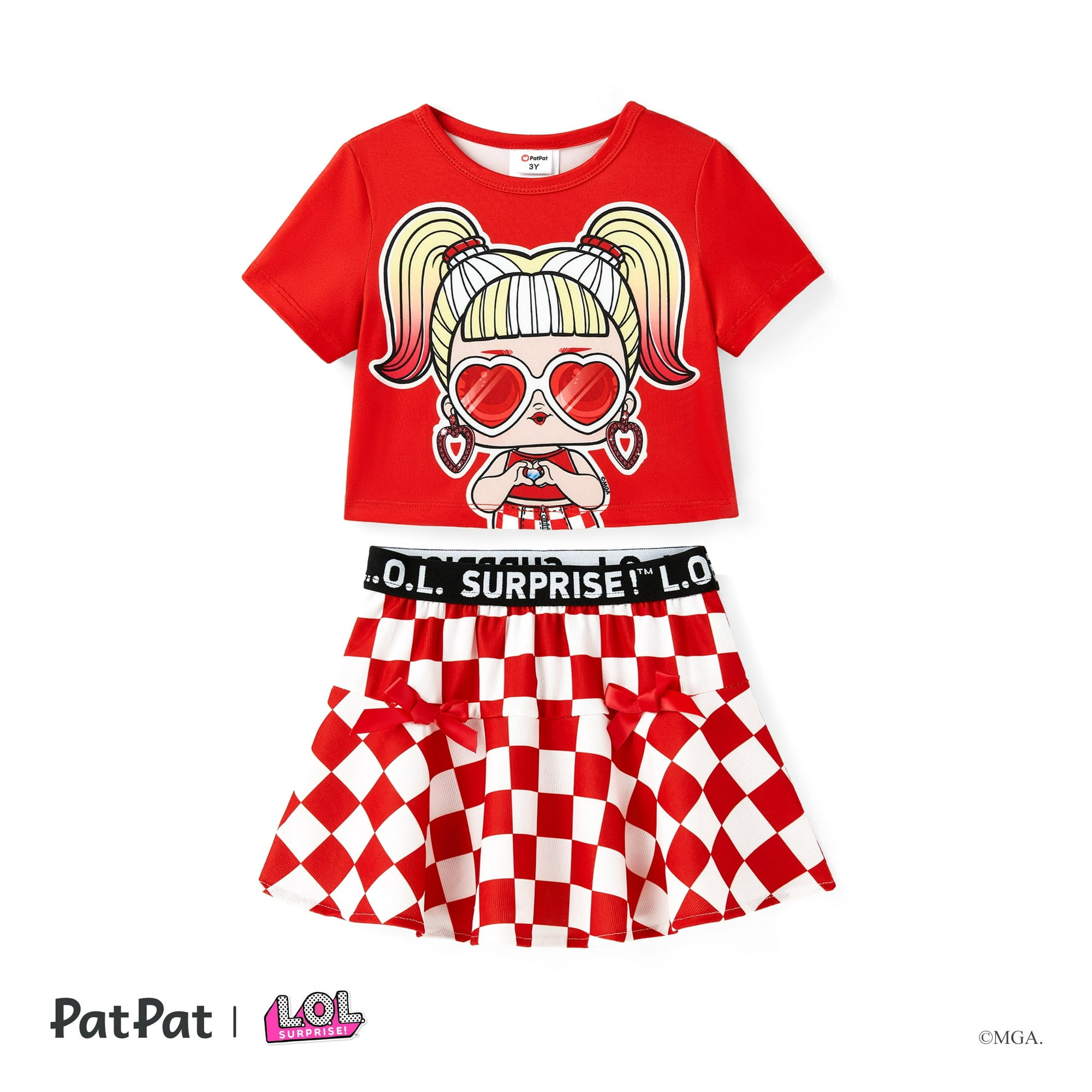 Click here for L. O.L. Surprise! Toddler Girl Skirt  Short Sleeve... prices