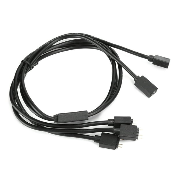 Cable divisor ARGB, 3PIN 5V ARGB Splitter ARGB Splitter Cable divisor LED Diseño a prueba de ...