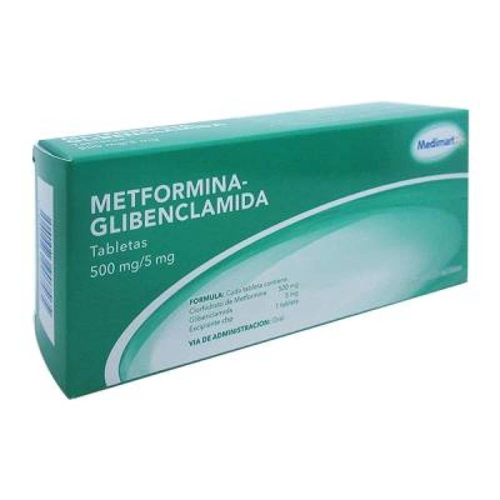 Metformina-Glibenclamida Medimart 500 mg/5 mg 30 tabletas | Bodega ...