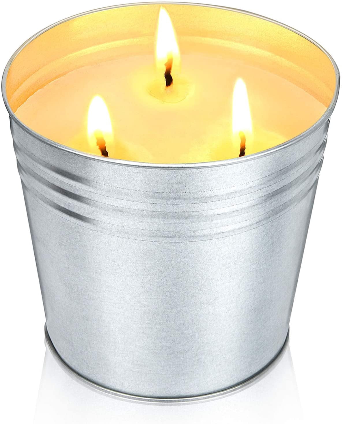 20 Oz 3 Wick Citronella Scented Candles Soy Wax Bucket Candle Seaside ...