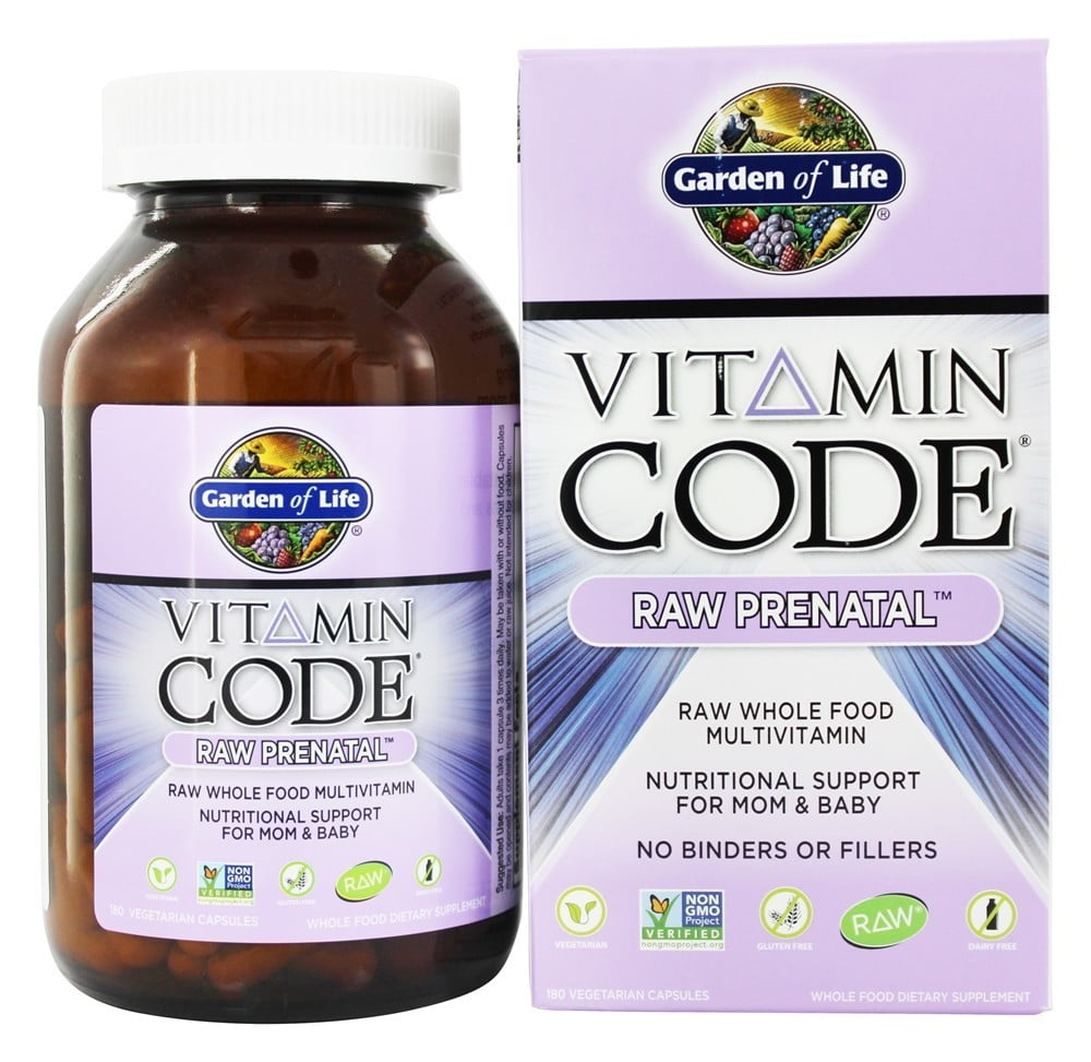 Garden of Life - Vitamin Code Raw Prenatal Multi - 180 Vegetarian ...