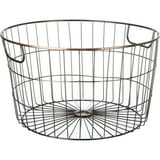 Mainstays Medium Round Wire Copper Storage Baskets - 4 Pack - Walmart.com