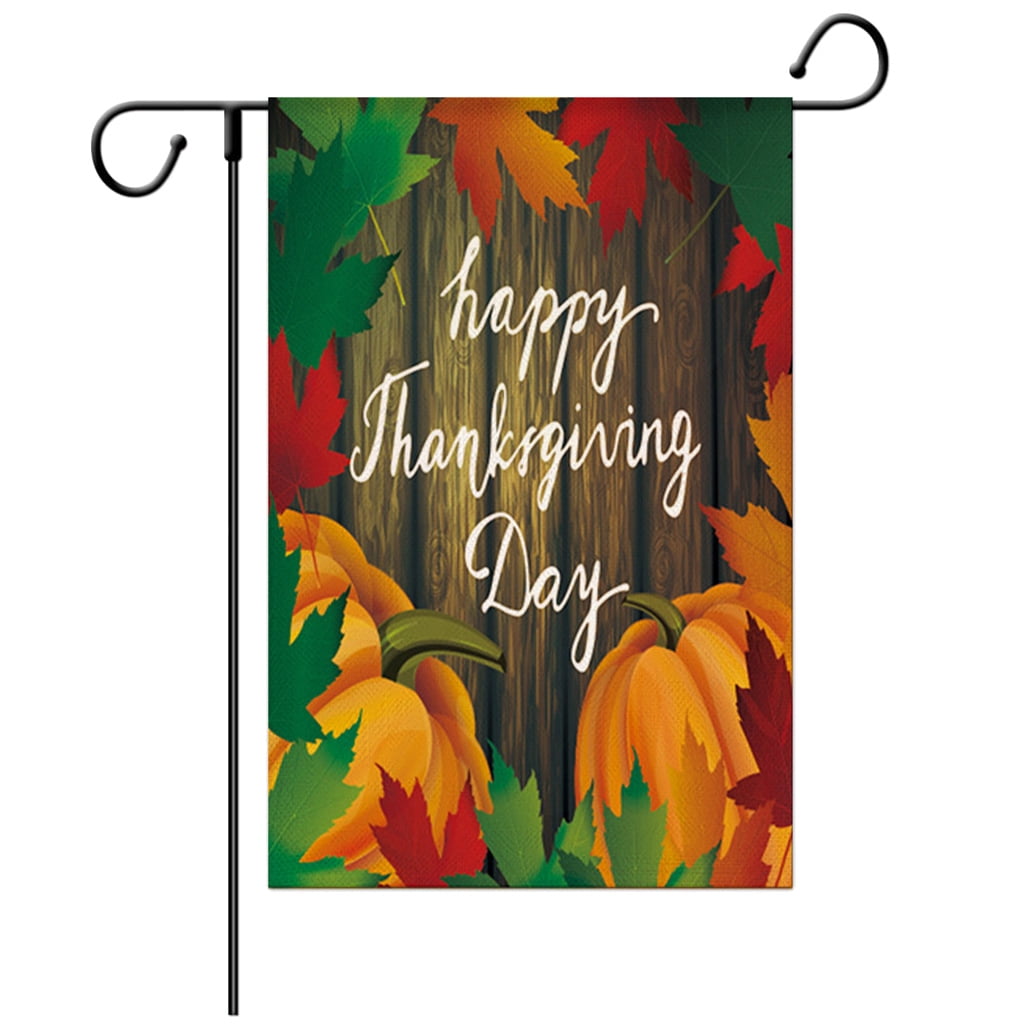 Sofullue Fall Garden Flag 12x18 Inch Vertical Double Sided Autumn Flag ...