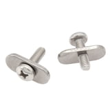 4Pack Stainless Steel Kayak M6 Screws & Nuts Rail Track Mount Tie Down ...