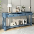 Harper & Bright Designs Console Table with Drawers and Shelf Long Sofa ...