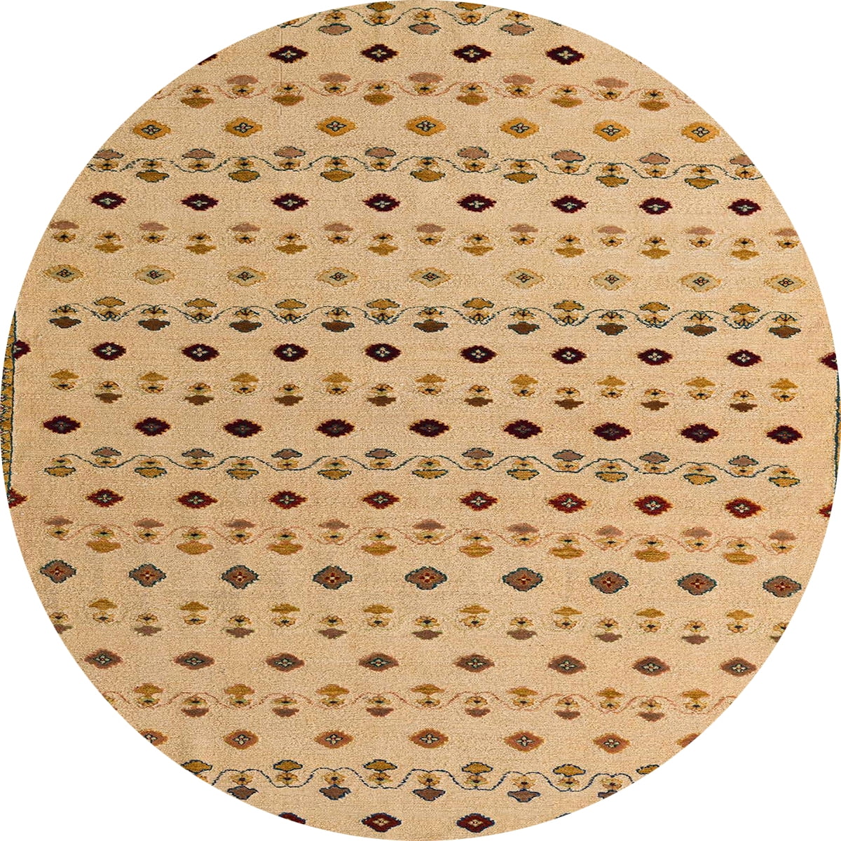 Ahgly Company Indoor Round Abstract Chocolate Brown Solid Area Rugs, 7 ...