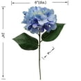 Mainstays 24" Artificial Flower Hydrangea Stem, Blue Color. Indoor Use ...