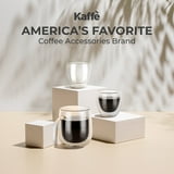Kaffe Double Wall Small Glass Espresso Cups, 3oz, Set of 2 - Walmart.com