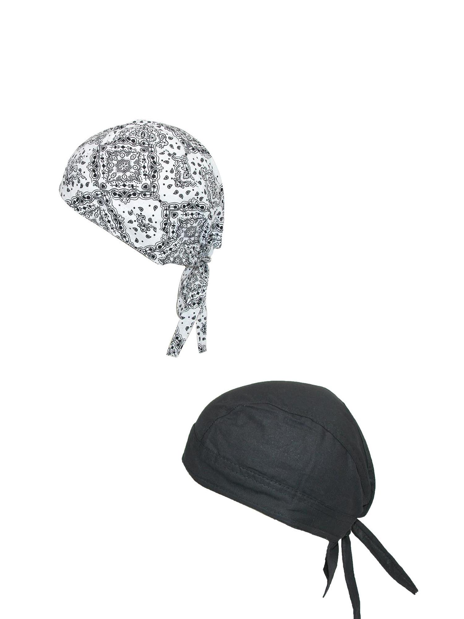 CTM® Cotton Unlined Solid and Paisley Do Rag (Pack of 2) - Walmart.com