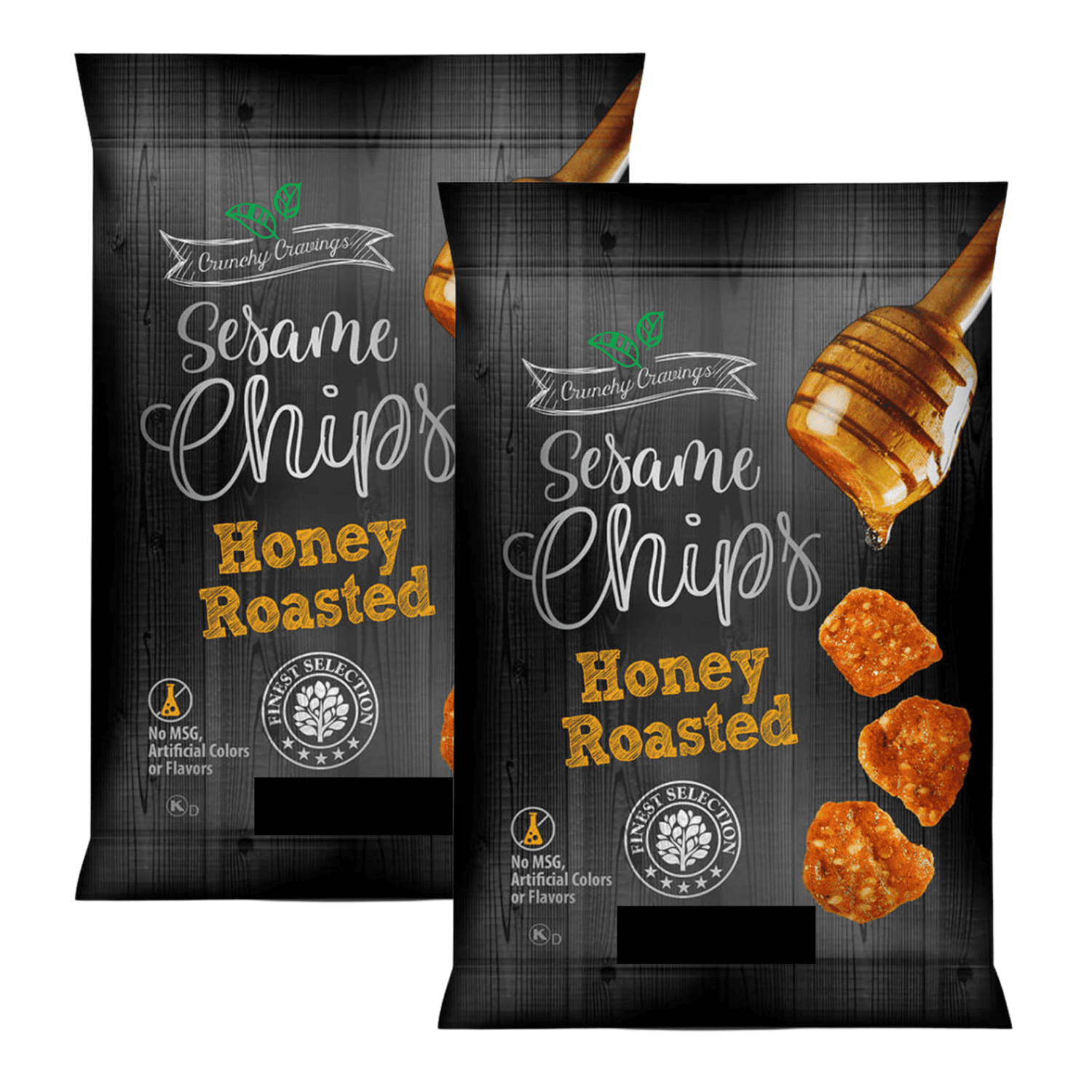 Crunchy Cravings Sesame Chips, Honey Roasted Flavored, No MSG and ...