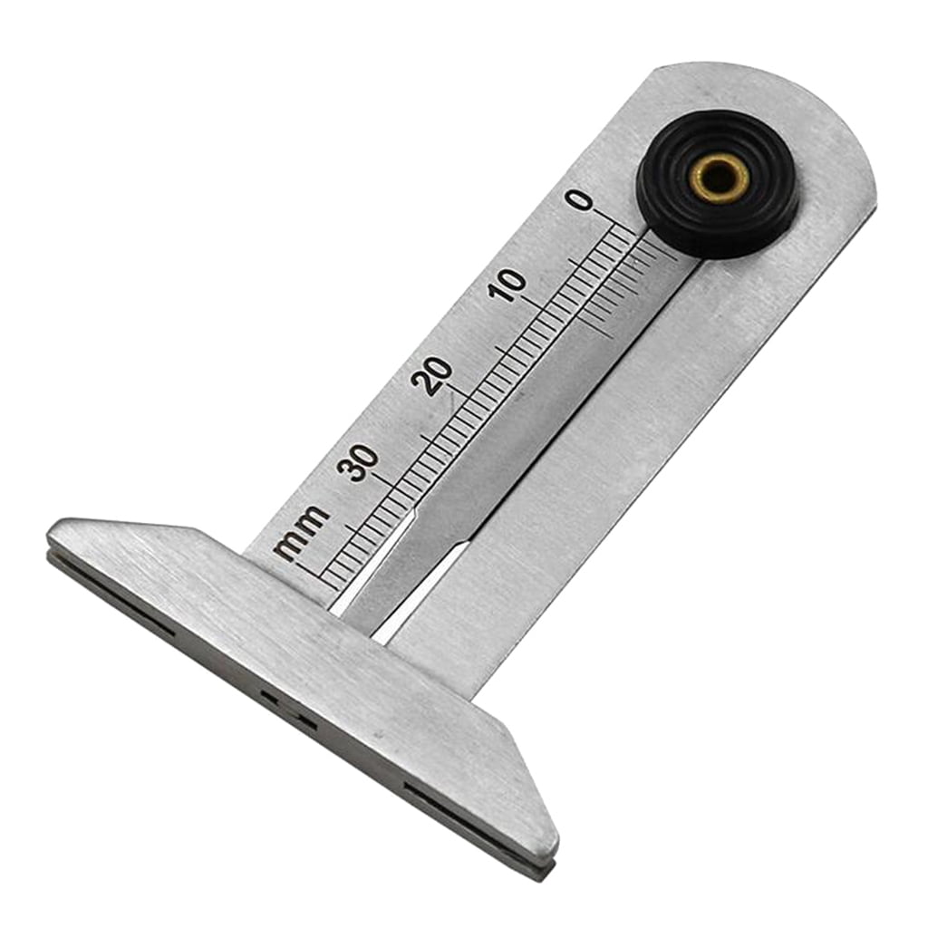 0 To 30 Mm Tire Measuring Scale, Portable Tire Tread Depth Gauge Steel ...