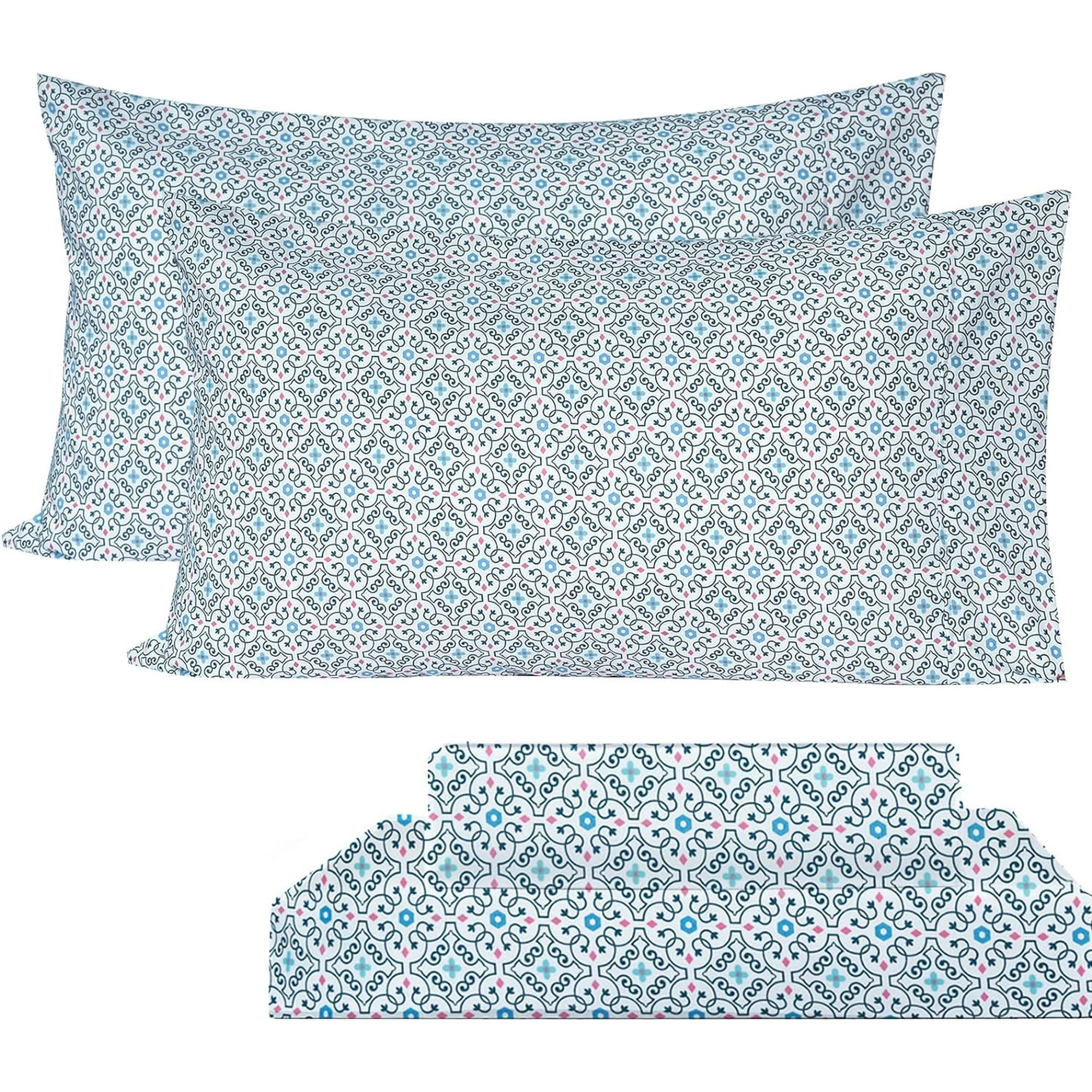 Click here for Siabc-California King Sheet Set 4pc Printed Floral... prices