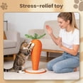Cat Tree with Sisal Scratching Post, Carrot Shape Toy, Indoor for Cats ...