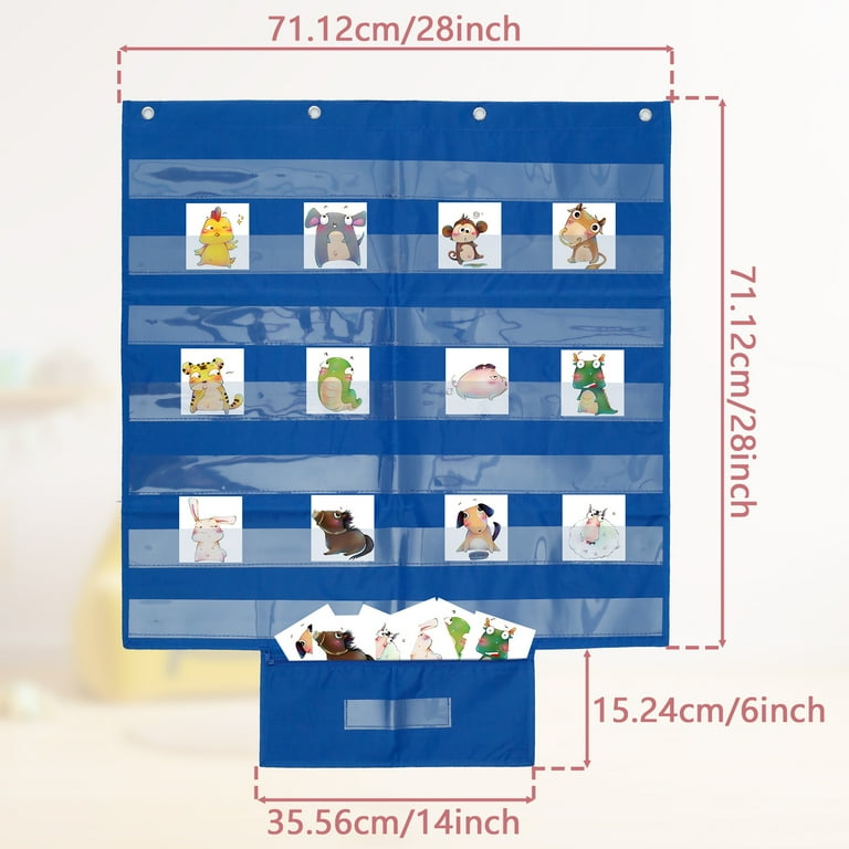 Large Pocket Chart For Classroom Pocket Chart For Classroom Standard ...