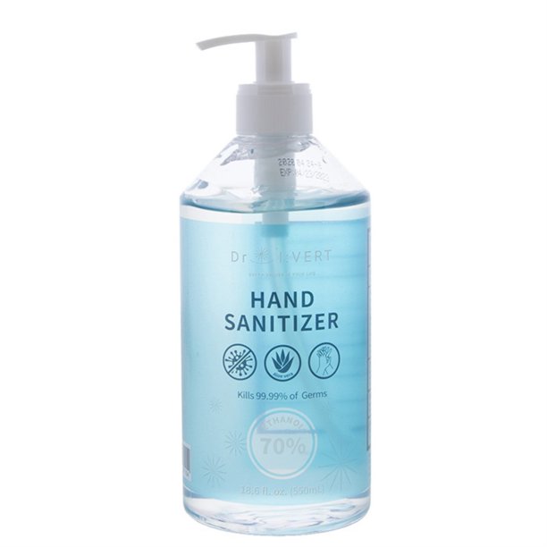 DR. IVERT 70% Alcohol Hand Sanitizer with Aloe 18.6 FL OZ (550 mL ...