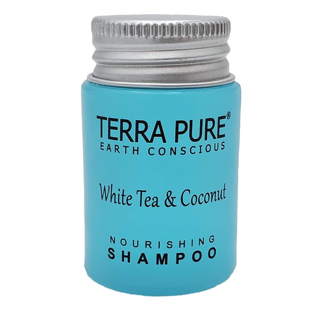 Terra Pure White Tea & Coconut Shampoo, Travel Size Hotel Amenities, 1 ...