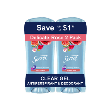 Secret Fresh Clear Gel Antiperspirant Deodorant, Lasting Berry Scent ...