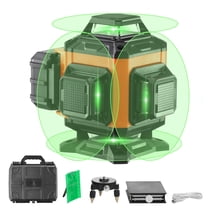 VEVOR 100ft Self Leveling Laser Level, Manual Green 3 x 360° Cross Line ...