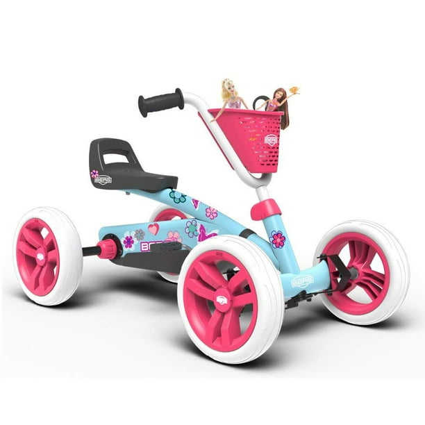 Berg Buzzy Bloom Toddler Adjustable Compact Pedal Powered Go Kart ...