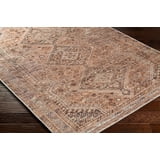 Mark&Day Washable Rugs, 2x3 Tonganoxie Traditional Cider Area Rug, Brown Orange Cream Carpet for ...