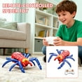 Remote Control Spider Climbing Toy Red Interactive Crawls Walls ...
