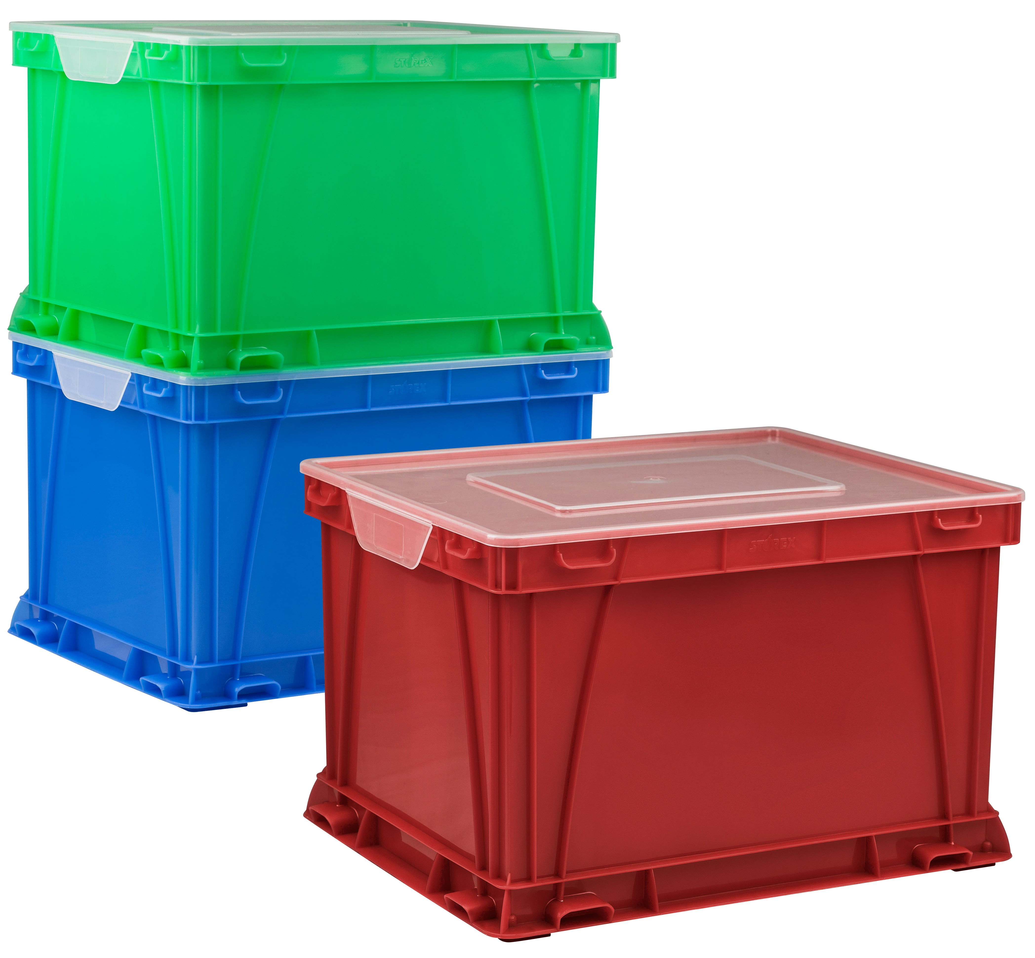 Storex Storage Cube, Letter / Legal Portable File Box, Assorted Colors ...