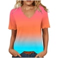 AnuYalue Womens Plus Size Tops Casual V Neck Shirts Soft Basic Tees ...