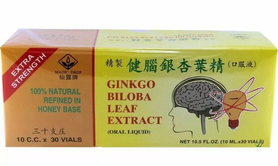Magic Drop Extra Strength Ginkgo Biloba Leaf Extract 30 vials - Walmart.com