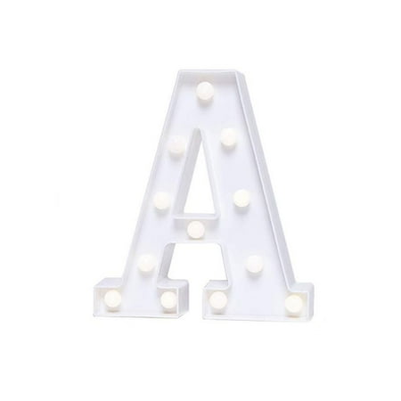 tssuouriy 3D 26Letter Alphabet LED Sign Light Wall Hanging Night Lamp ...