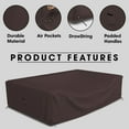 COVERS&ALL Patio Sectional Sofa Set Cover - Heavyduty 12 Oz. Waterproof ...