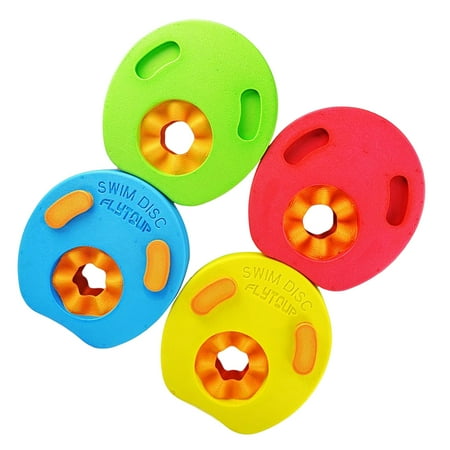Transemion 4 Pieces Swimming Buoy Discs EVA Foam Safe Armbands Set Kids ...