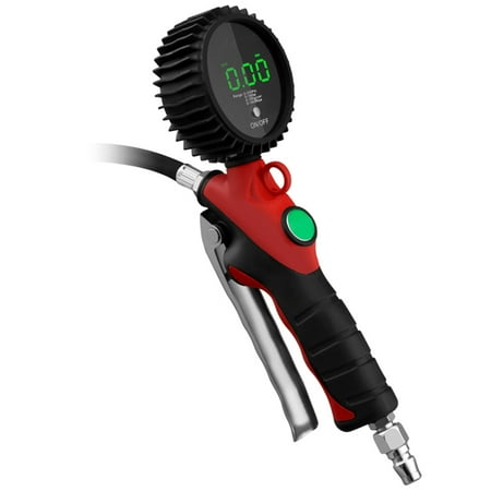 LED Display Tire Inflating Gauge Digital Tyre Inflatable Tire Inflator ...