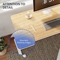"FLEXISPOT Adjustable Bamboo Workstation, 48""x24"", with USB Ports and ...