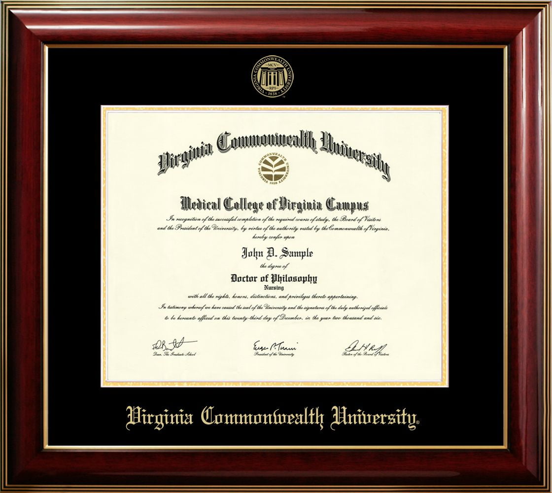 Virginia Commonwealth University Classic Diploma Frame - Walmart.com