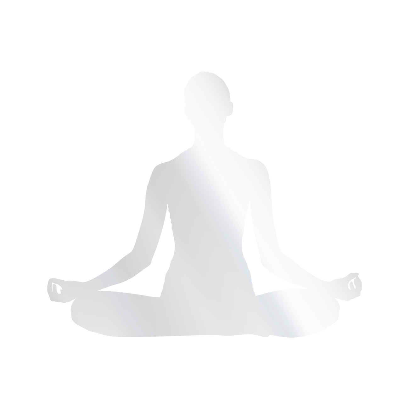 Yoga Padmasana Pose Sticker Decal Die Cut - Self Adhesive Vinyl ...