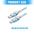 180 Degree Rotatable Double Ended Type C Chargers Cable 66WPD Fast ...