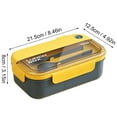 Pdqouc Clearance Portable Bento Lunch Box Reusable 2 Compartment Food
