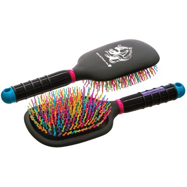 Tail Tamers 909RB Rainbow Curved Handle Mane and Tail Brush for Horses ...