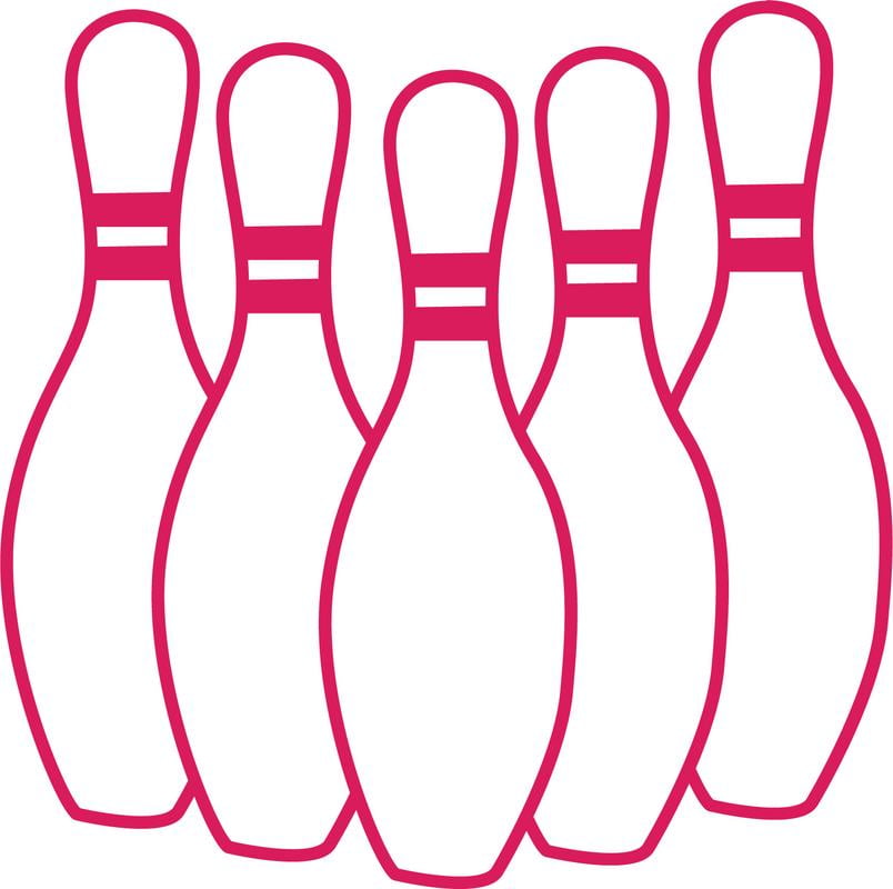 Rack Of Bowling Pins Decal Sticker | 5.5-Inches By 5.5-Inches | Hot ...