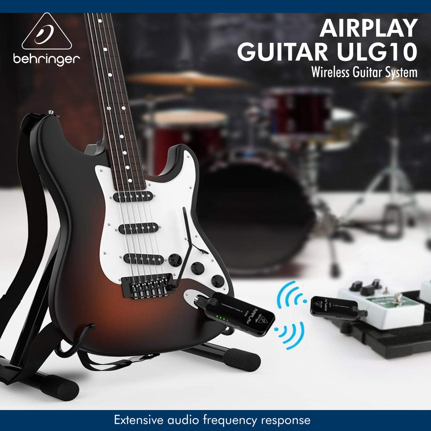 Behringer Airplay Guitar ULG10 Low-Latency 2.4GHz Wireless Guitar ...